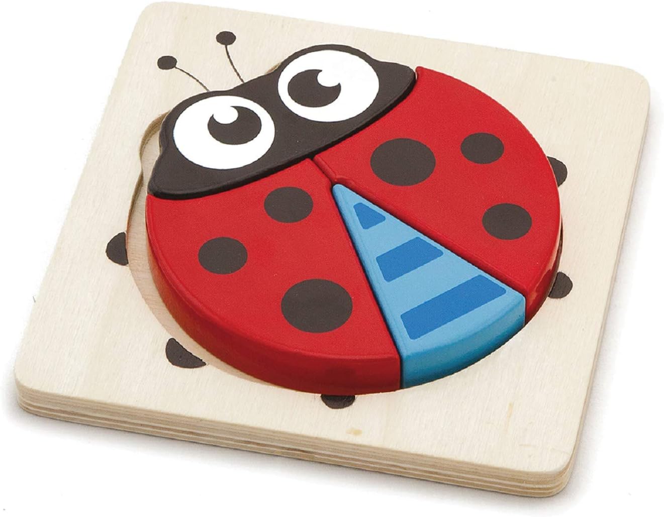 Viga Handy Block Puzzle - Ladybird – Laadlee