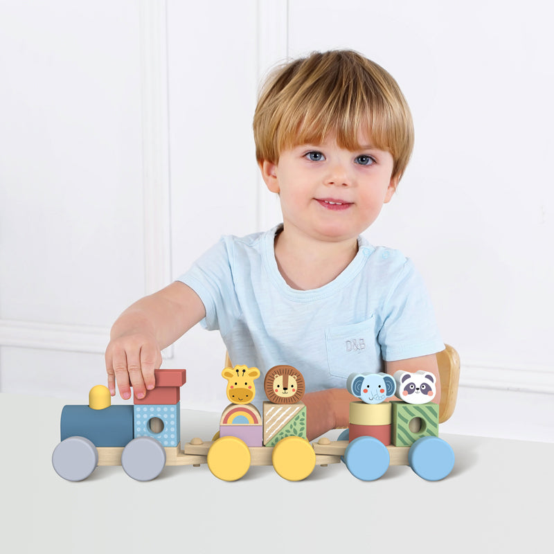 Tooky Toys Stacking Train - Animals Online in UAE | Laadlee