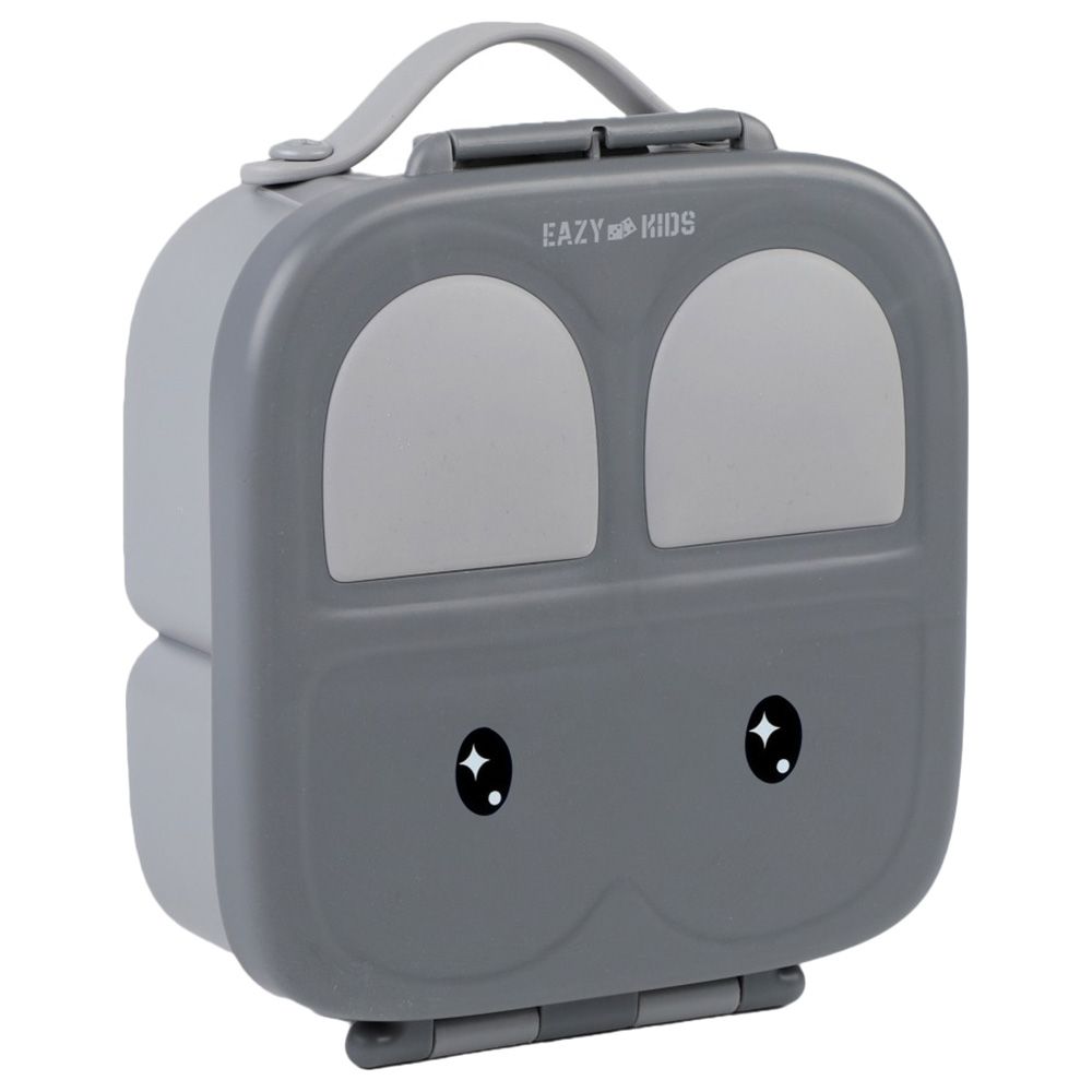 Eazy Kids Bento Lunch Box Withhandle - Grey – Laadlee